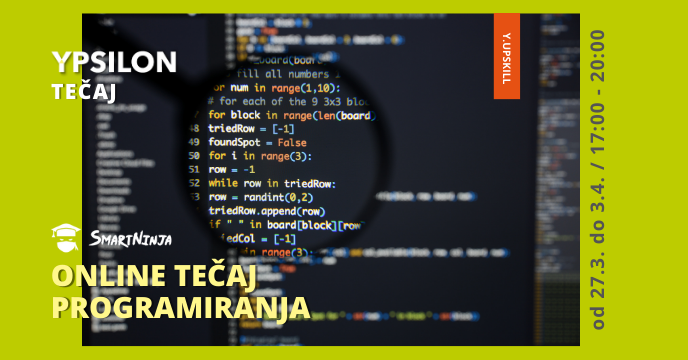 ONLINE TEČAJ delavnic programiranja v Python!